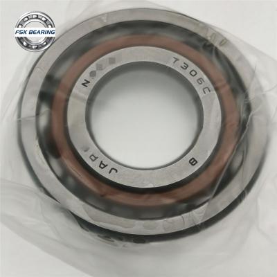 China 7306C P5 Single Row Angular Contact Ball Bearing 30*72*19 mm ABEC-5 for sale
