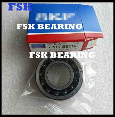 Cina Gabbia con cuscinetto a sfera del nylon di fila del contatto angolare di alta precisione 7205 BECBP singola in vendita