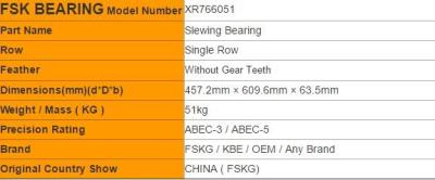 Cina Tipo attraversato QN355.20 XR766051 012.30.630 del rullo 1787/3790 di cuscinetto di vuotamento per le gru in vendita