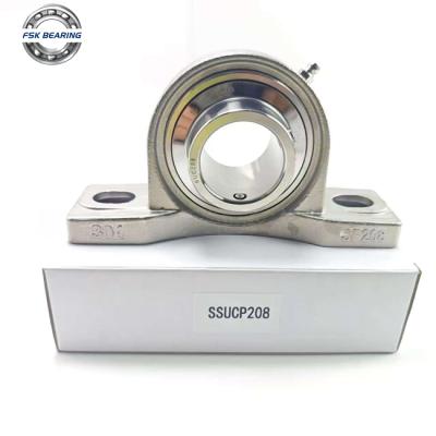 China SUCP208 Stainless Steel Vertical Seated Outer Spherical Bearing Unit ID 40mm for sale