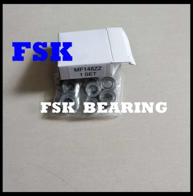 中国 ミニチュアMF148ZZのフランジのハードウェア用具8mm x 14mm x 4mmのための深い溝のボール ベアリング 販売のため