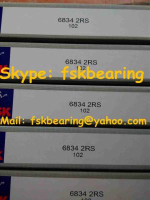 China Radial Load 6834 Thin Deep Groove Ball Bearing with Rubble Seal Single Row for sale