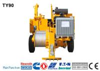 China TY90 Hydraulic Cable Puller with Cummins Engine - 90kN Max Pull, 5km/h Speed for Overhead Line Stringing for sale