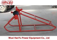 China Transmission Line Stringing Cradle Reel Elevator 30KN Capacity Welded Steel for sale