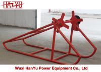China Transmission Line Stringing Cradle Reel Elevator 30KN Capacity Welded Steel for sale