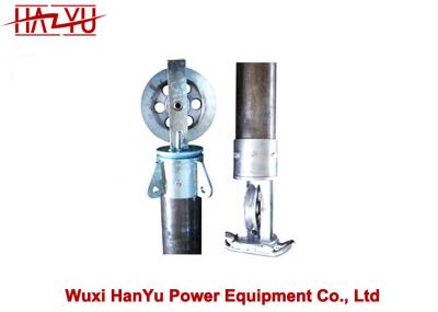 China Tubular Aluminum Gin Pole Adjustable Inner Suspended Gin Pole for sale