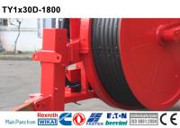 China Transmission Line Stringing Equipment Hydraulic Cable Puller Tensioner 1800mm 30kN for sale