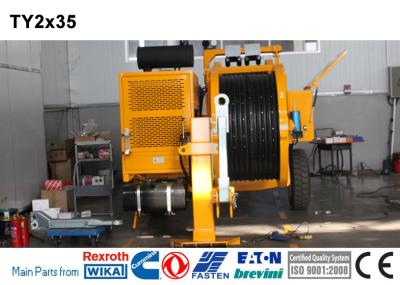 China Freileitungs-Montageausrüstung Zugtyp 2x35KN Elektrischer Kabelspanner zu verkaufen