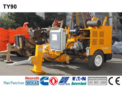 China Equipamento de fixação de linhas aéreas Diesel 118kw ((158hp) Tireiro de cabo hidráulico à venda