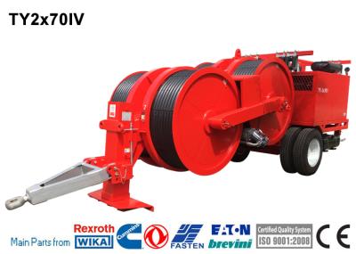 China Ausrüstung für die Schnürung von Übertragungsleitungen 2x70KN Hydraulikradspannung zu verkaufen