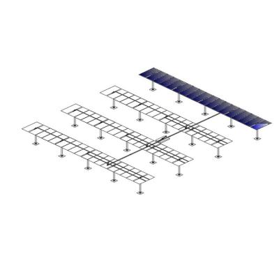China 0.5kN/M2 Vertical Single Axis Solar Tracker 40 Panels 1 Axis Solar Tracker for sale