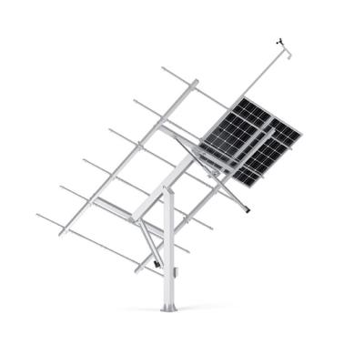 China 8 Panel 4KW Dual Axis Solar Tracker Mounting System Customizable GPS Controller Solar Trackers Kit for Home Use for sale