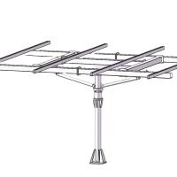 China 3kw Dual Axis Smart Solar Tracking System Wind Withstand Solar Tracker Ground Mount Solar Panel Tracking Systems for sale