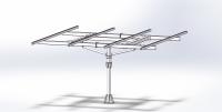 China 3kw Dual Axis Smart Solar Tracking System Wind Withstand Solar Tracker Ground Mount Solar Panel Tracking Systems for sale