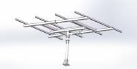 China 3kw Dual Axis Smart Solar Tracking System Wind Withstand Solar Tracker Ground Mount Solar Panel Tracking Systems for sale