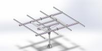 China 3kw Dual Axis Smart Solar Tracking System Wind Withstand Solar Tracker Ground Mount Solar Panel Tracking Systems for sale