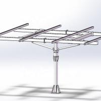 China 6 Panels 3kw Astro Controller With APP Wind Withstand Dual Axis Solar tracker Kit Automatic Completed Solar Tracking Systems for sale