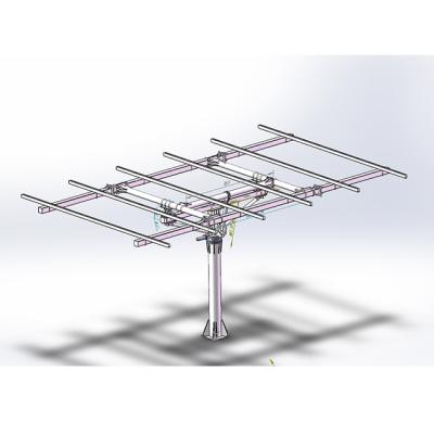 China Jimmy New Arrival 5kw 10panels 12v 24v DC Motor Solar Tracking Controller System With Solar Mounting Bracket for sale