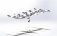China 2kw Dual Axis Solar Tracker Sun Tracker 2 Axis PV System Efficient Solar Tracking System for sale