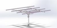 China 6 Panels 3kw Dual Axis tracker Solar Tracking System Sun tracker 2 Axis Solar Tracking System for sale