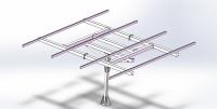 China 6 Panels 3kw Dual Axis tracker Solar Tracking System Sun tracker 2 Axis Solar Tracking System for sale