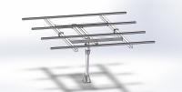 China 6 Panels 3kw Dual Axis tracker Solar Tracking System Sun tracker 2 Axis Solar Tracking System for sale