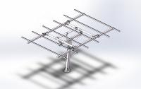 China Jimmy 10 Panels 5kw Dual Axis Solar Panel Tracking System with Sun Tracker Bracket Efficient Sun Tracking Technology for sale