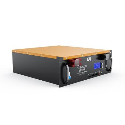 China Rack Mounted Solar Battery 5.12Kwh Residential Battery Storage 51.2V100Ah for sale