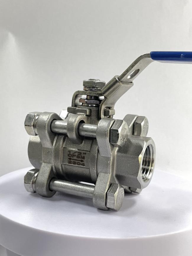 1000 Wog 3PC Socket Weld NPT Bsp Bsp BSPT Female Thread Screwed Full Bore Butt Weld Industrial Threaded Ball Valve