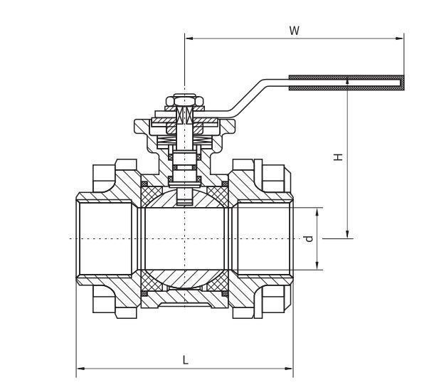 Xtv Clamp End 3PC Ss Ball Valve with ISO5211 Mounting Pad