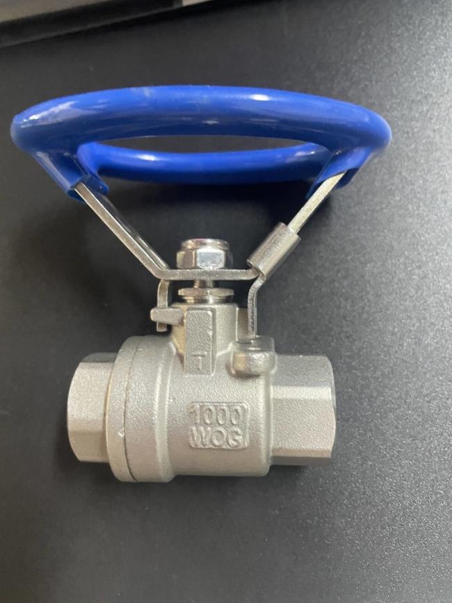 Industry Stainless Steel 2PC Ball Valve Type I with Round Handle
