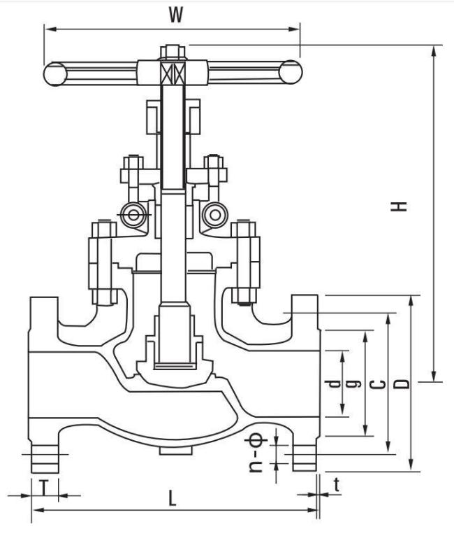 ANSI CE BS Standard Wcb Material Globe Valve