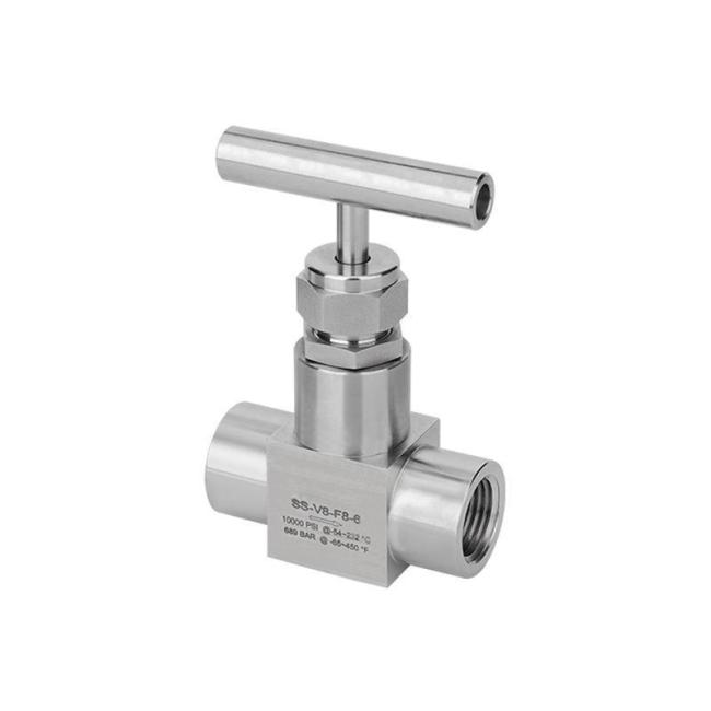 Bar Stock Instrumentation Adjustable Female Straight Swagelok Type Needle Valve