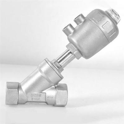 China J611F Hexagon Head Piston Operated Pneumatic Stainless Steel Angle Seat Valve Durable for sale
