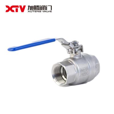 China Thread Connection 2PC NPT Internal Thread Forged Steel Material Floating Ball Valve for sale