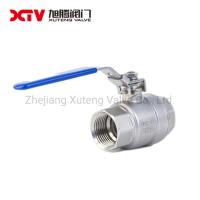 China Straight Through Type 2PC Ball Valve with Flanged Connection and Floating Ball Structure for sale