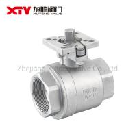 China Straight Through Type 2PC Ball Valve with Flanged Connection and Floating Ball Structure for sale