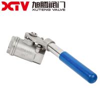 China Spring Return Quick Return Sampling Ball Valve with PTFE Seat and Manual Driving Mode for sale