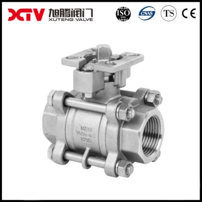 Cina Xtv in acciaio inossidabile 304 316 Bsp 3PC Valvola a sfera a filo per la funzionalità in vendita
