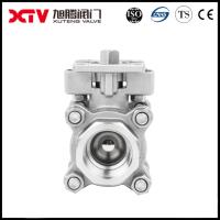 China Straight Through Type Xtv Butt Welded 3PC Ball Valve ISO Mounting Pad Without Handle for sale