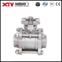 China Straight Through Type Xtv Butt Welded 3PC Ball Valve ISO Mounting Pad Without Handle for sale