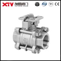 China Straight Through Type Xtv Butt Welded 3PC Ball Valve ISO Mounting Pad Without Handle for sale
