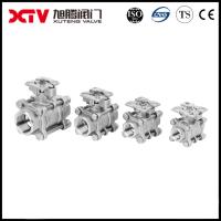 China Straight Through Type Xtv Butt Welded 3PC Ball Valve ISO Mounting Pad Without Handle for sale