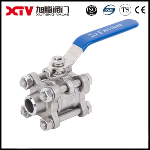 Quality Xtv 3PC 3/4 Inch Stainless Steel Butt Weld Ball Valve Made in for Thread End to for sale