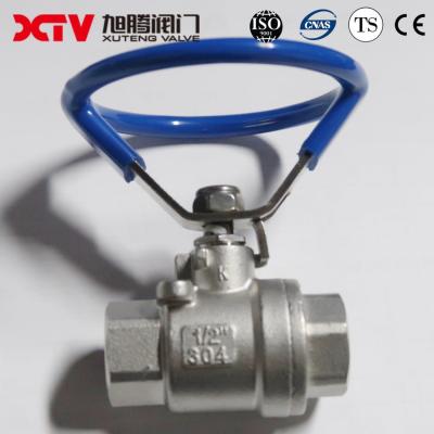 Cina Valvola a sfera in acciaio inossidabile per l'industria chimica con maniglia rotonda e prova ad alta pressione in vendita