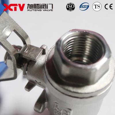 Cina Valvola a sfera in acciaio inossidabile per l'industria chimica con maniglia rotonda e prova ad alta pressione in vendita