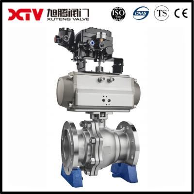 Cina 150-300lb API ANSI 10K-20K Flange Acciaio inossidabile Attuatore pneumatico Valvola a sfera a flange in vendita