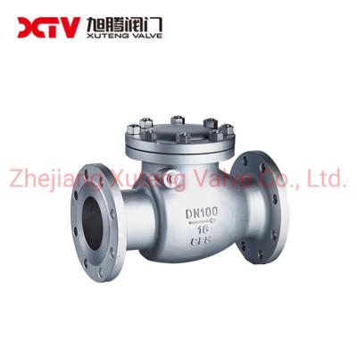 China Válvula de verificação de balanço de flange de aço inoxidável de vedação metálica Pn16 H44W para aplicações marítimas à venda
