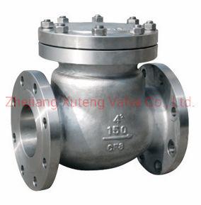 China Válvula de verificação de balanço de flange de aço inoxidável de vedação metálica Pn16 H44W para aplicações marítimas à venda