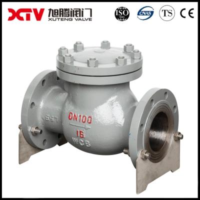 China Válvula de verificação de balanço de flanges de aço fundido industrial para custos de envio e prazos de entrega à venda